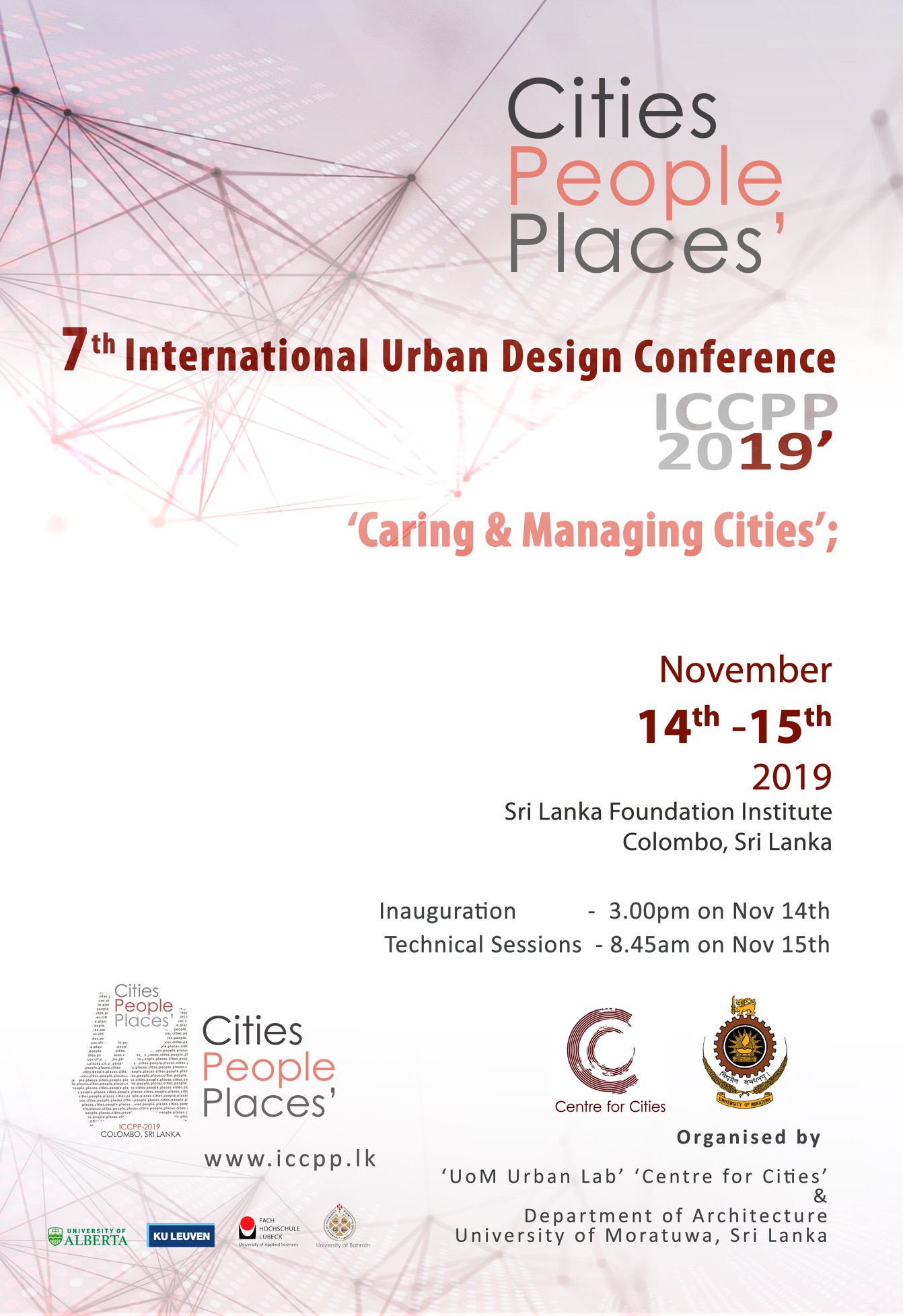 International Conference on Cities, People & Places (ICCPP) | University of Moratuwa